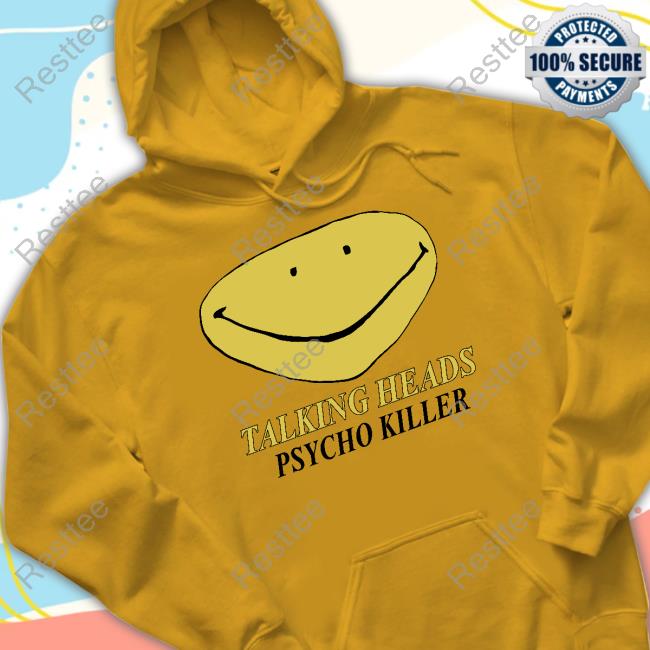 Official Talking Heads Merch Smiley Face Psycho Killer Tee ...